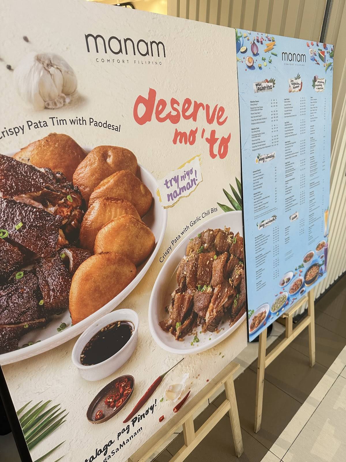 Menu at Manam - Festival Mall restaurant, Muntinlupa