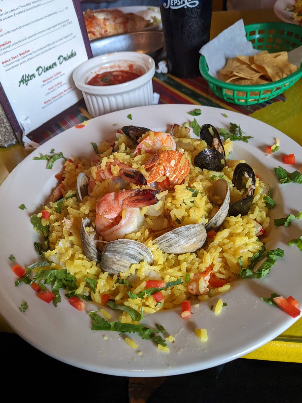 Menu at Maya Cafe, Fishkill