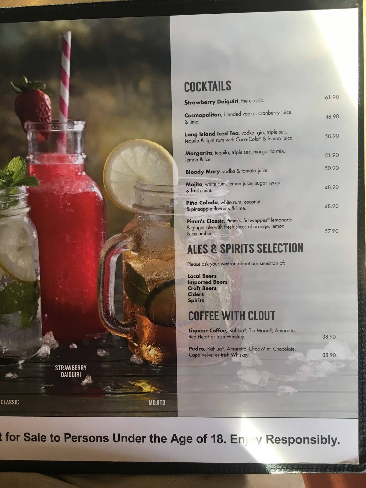 Menu at Mugg & Bean restaurant, Randburg, Boskruin Village