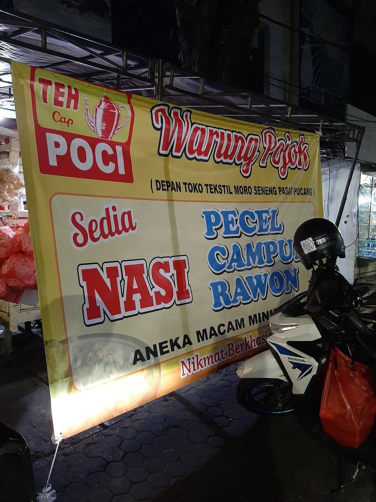 Menu at Nasi Pecel Rawon Pucang Moro Seneng restaurant, Surabaya