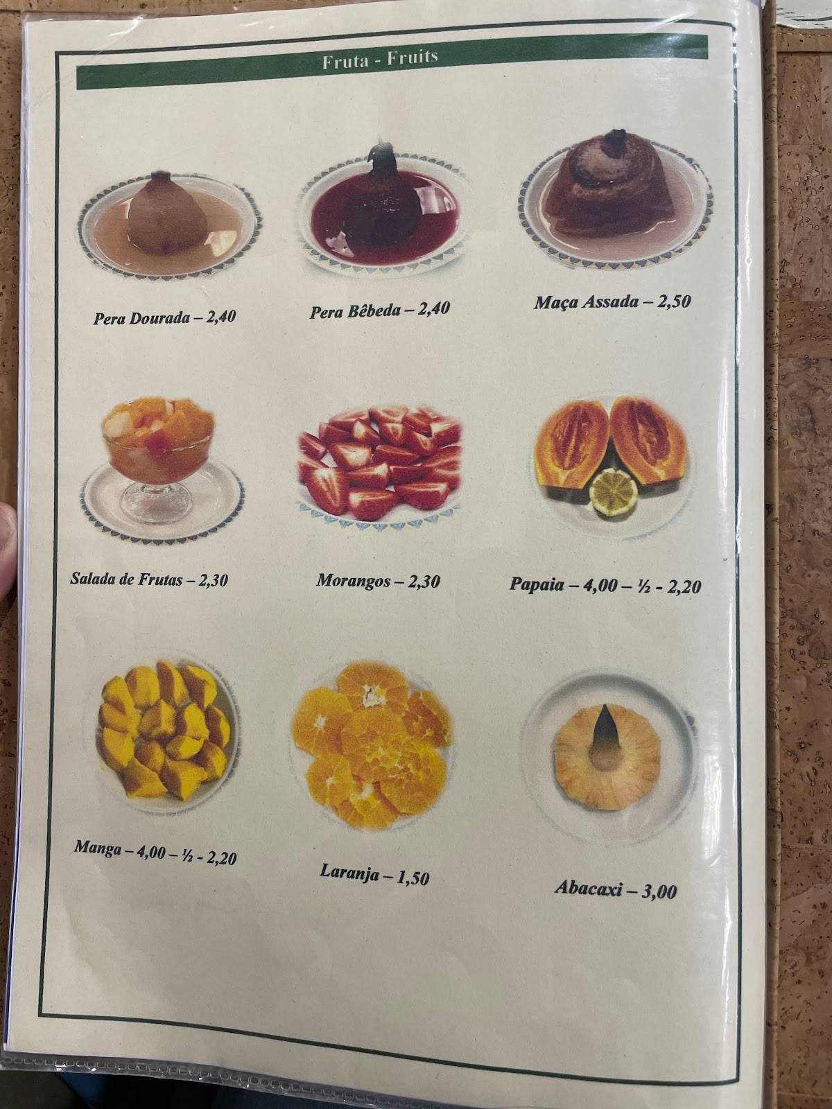 Menu em O Cacho Dourado restaurante, Lisboa
