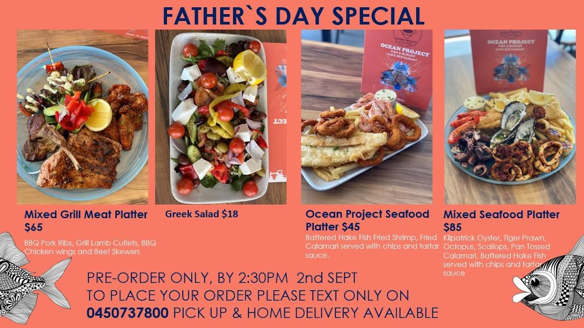 Menu at Ocean Project Café Restaurant, Orange