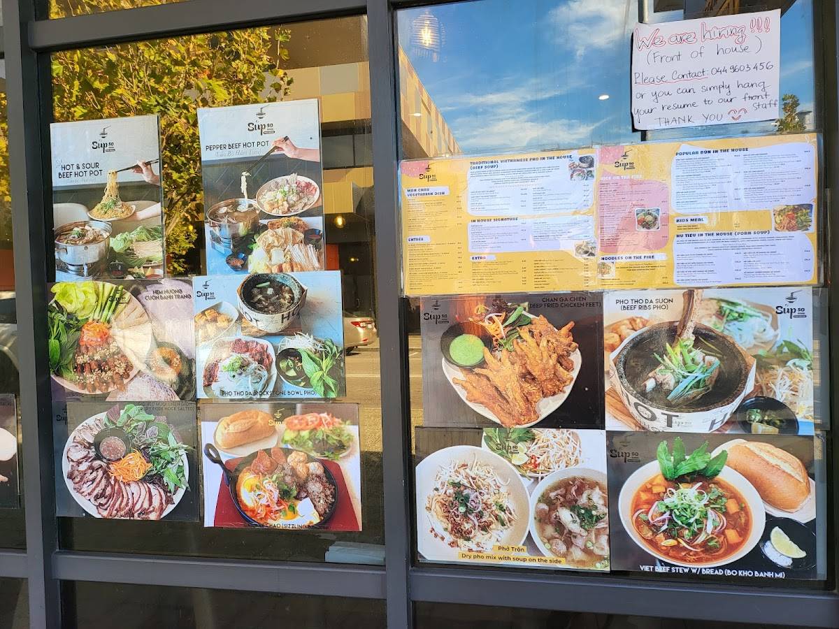 Menu at SUP SO GOOD restaurant, Northbridge