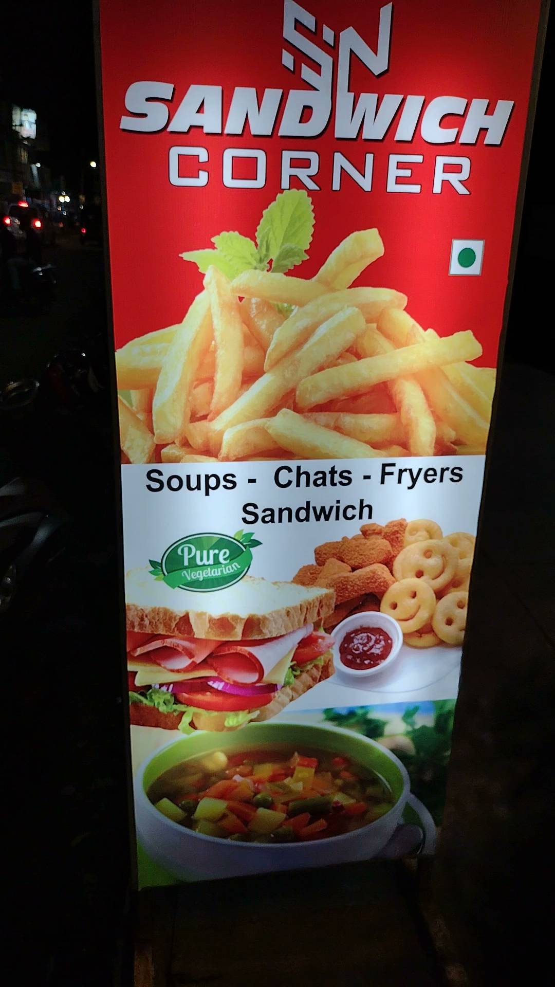 Menu at Sn Sandwich & Chat Corner, Chennai