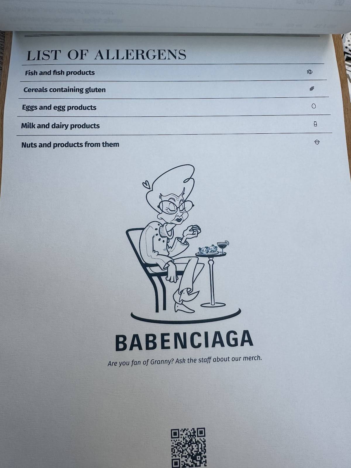 Menu at Старата госпожа restaurant, Sofia