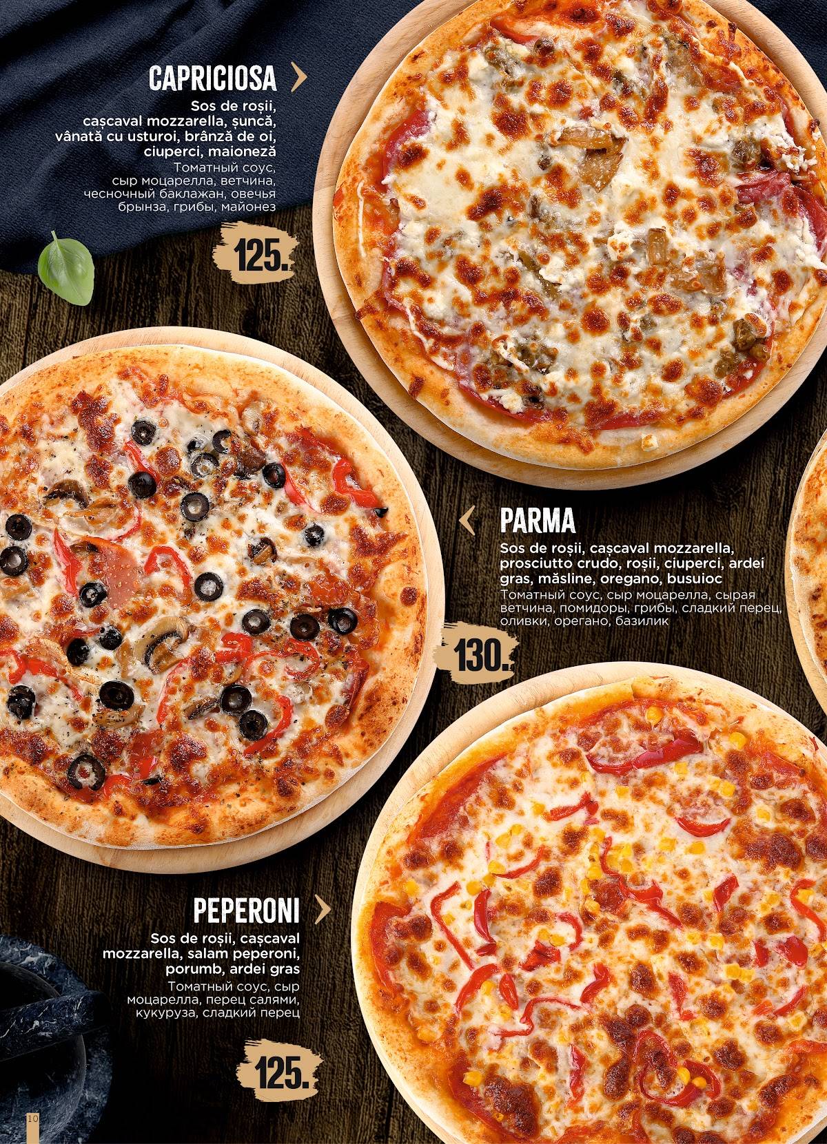 Carta de Super Pizza, Ungheni