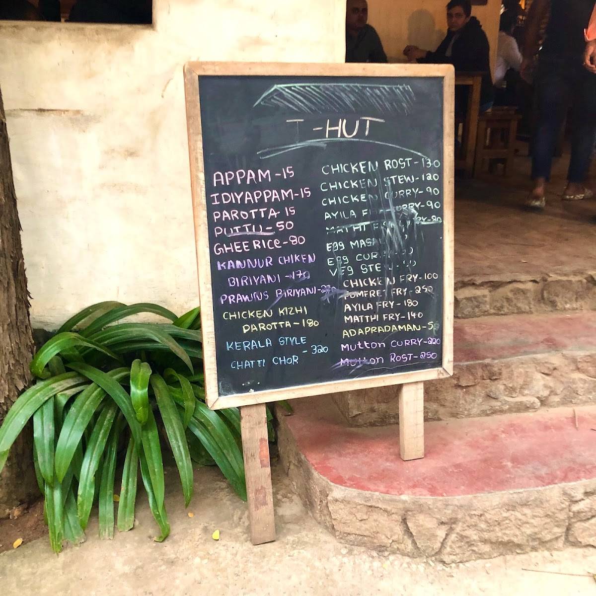 Menu at T-HUT, Bengaluru