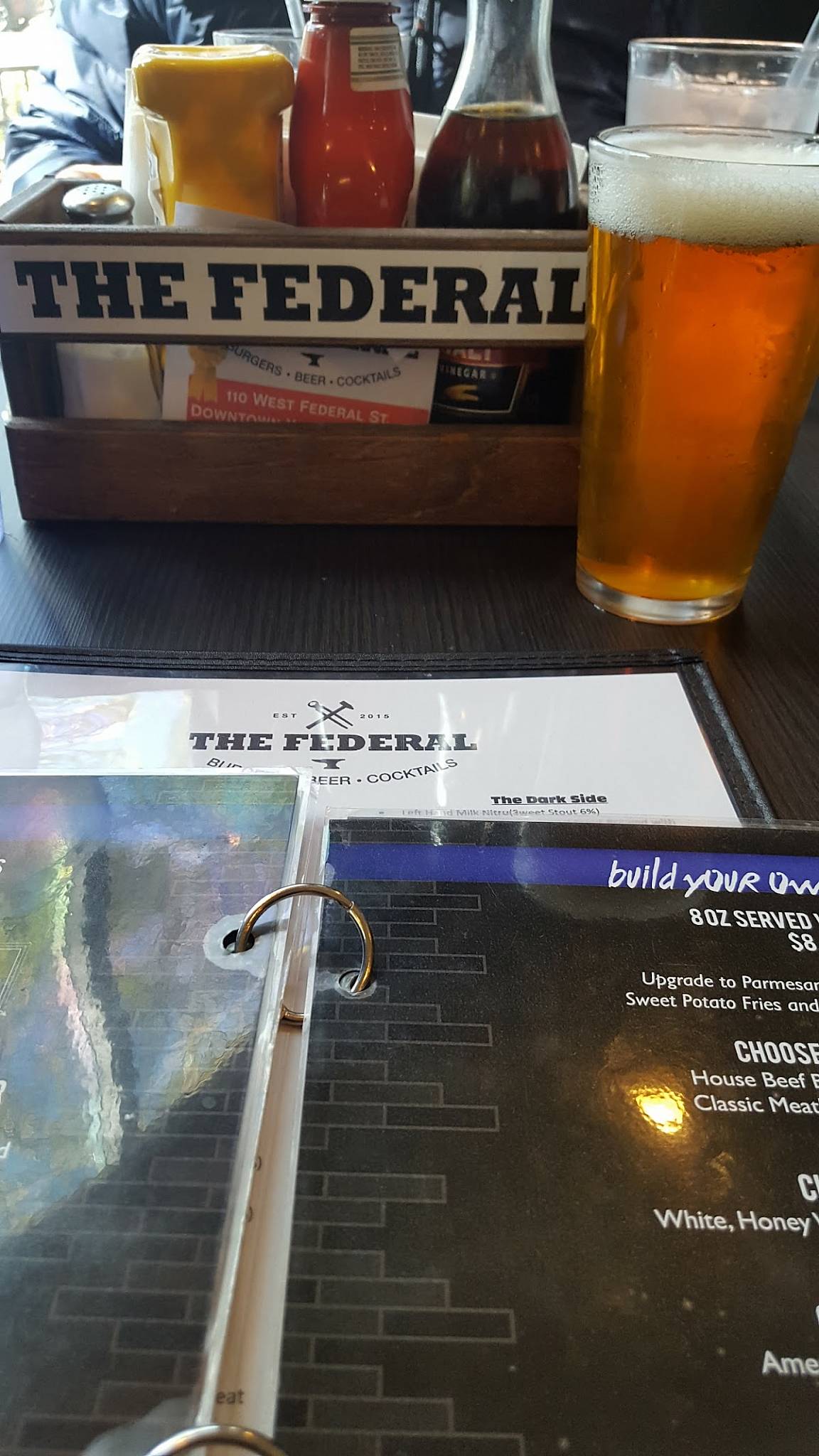 Menu at The Federal restaurant, Youngstown