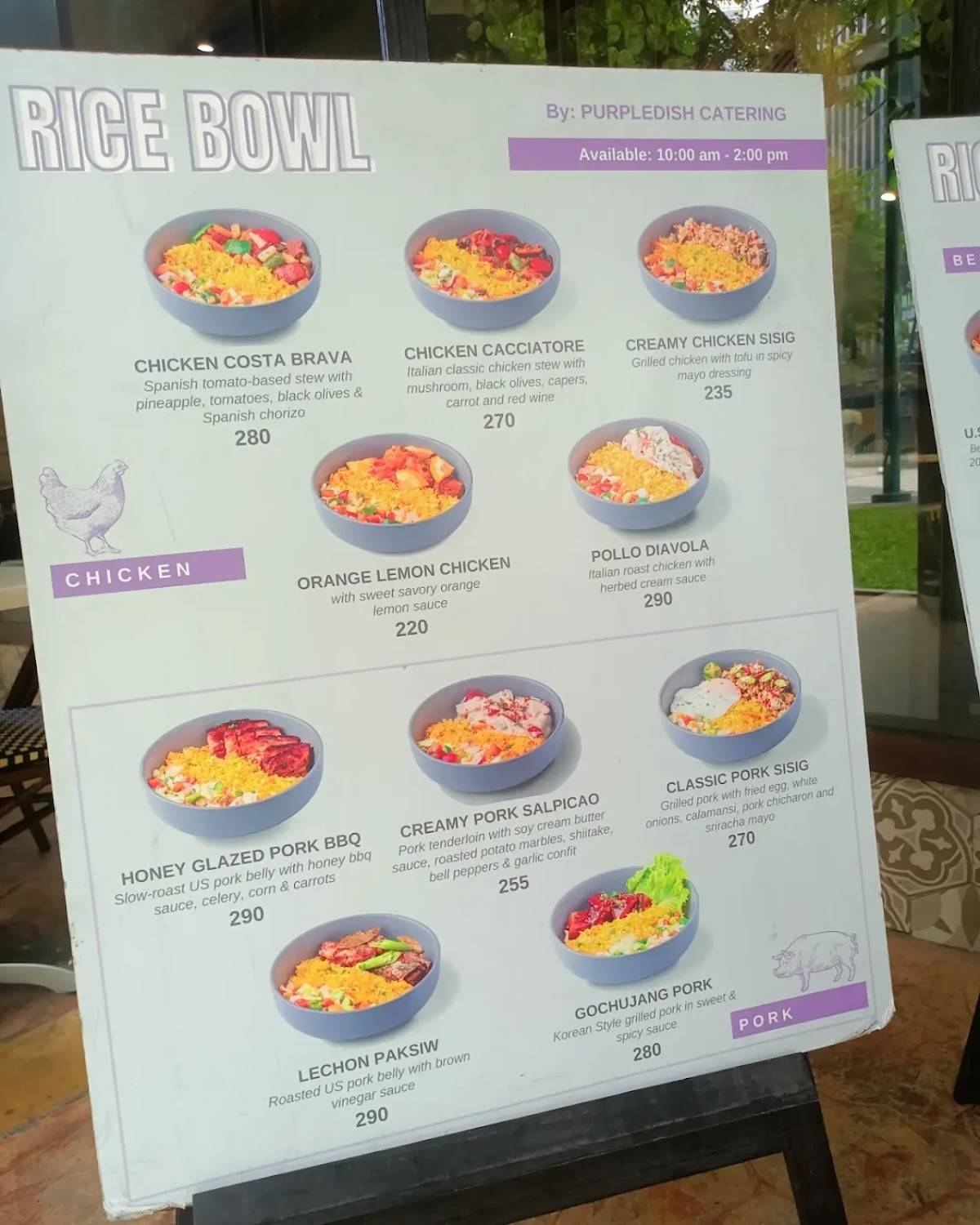 Menu at The Food Market Manila restaurant, Taguig