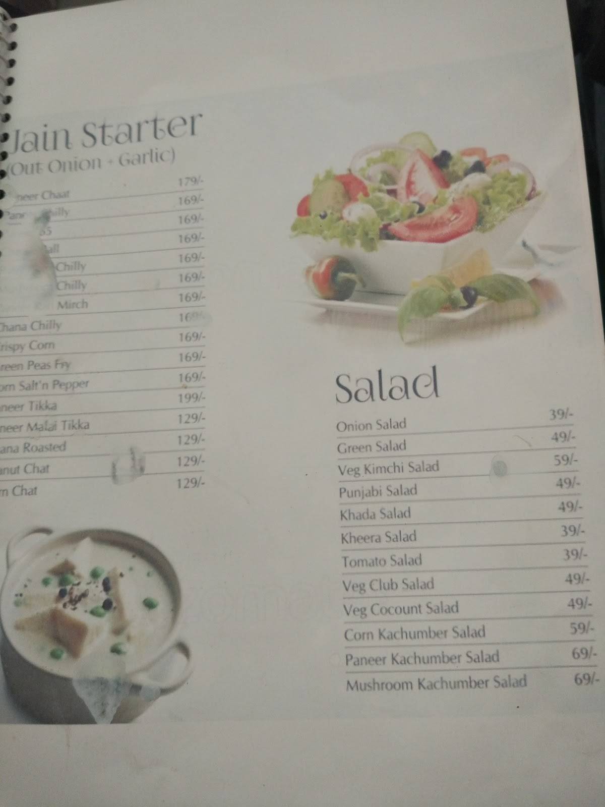 Menu at The Monroe Cafe, Indore