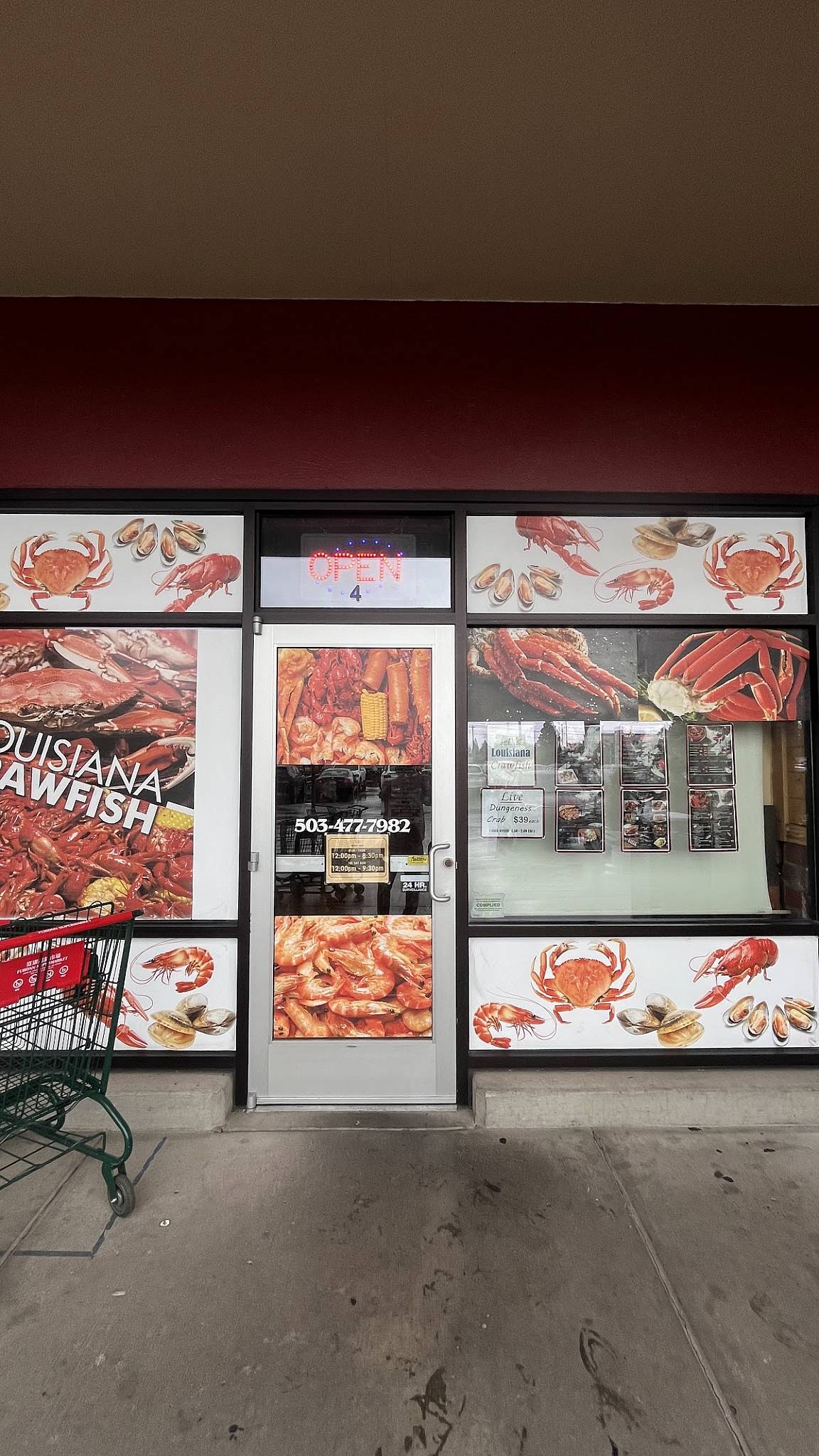 Menu at The Rockin' Crab & Boiling Pot restaurant, Portland