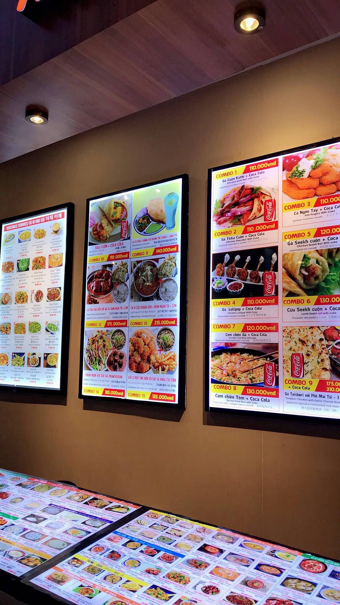 Menu at Vandana Authentic Indian Food restaurant, Ninh Hòa
