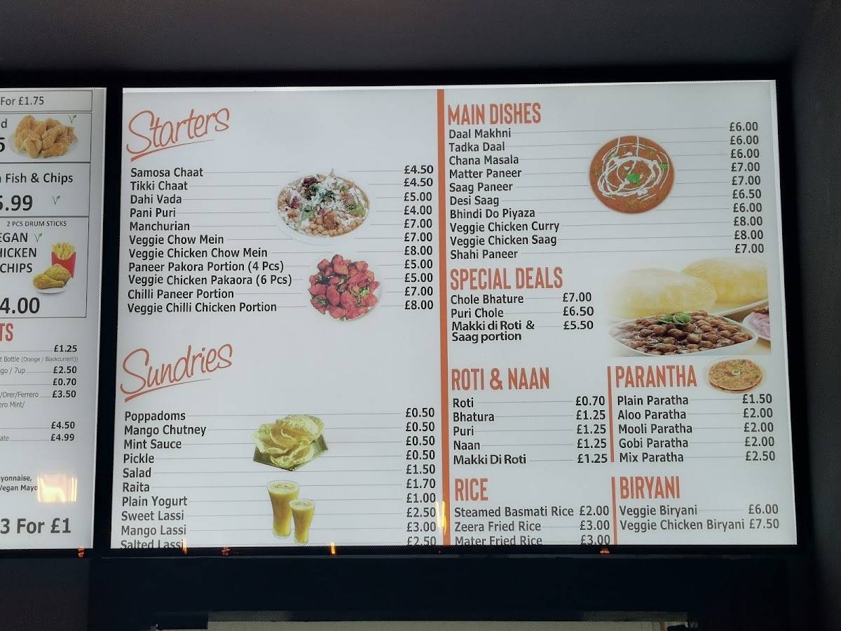 Menu at Veggie Master Hall Green restaurant, Birmingham
