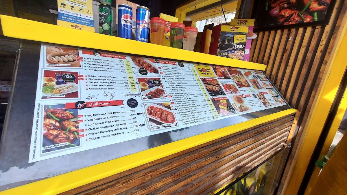 Menu at Wow! Momo, Chennai, Metro Station, 2nd Avenue L Block, Kurinji ...