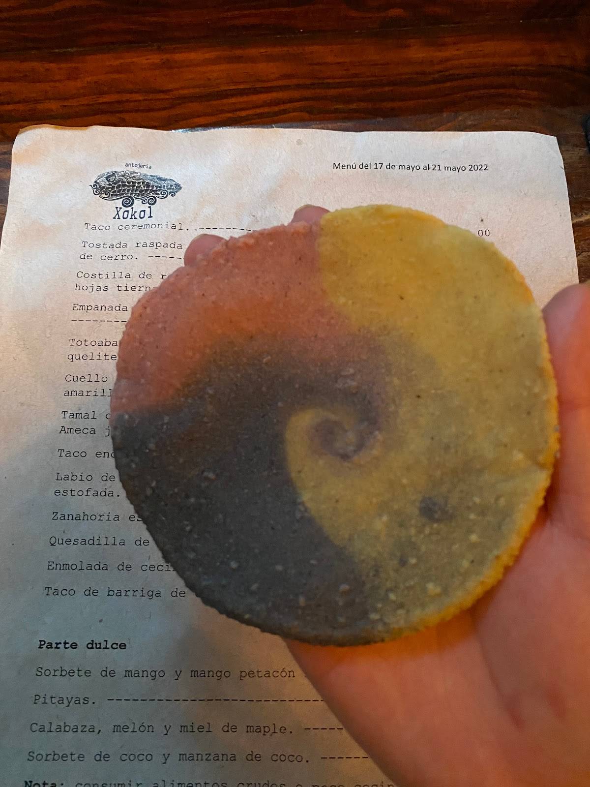 Carta del restaurante Xokol, Guadalajara, C. Ignacio Herrera y Cairo 1375
