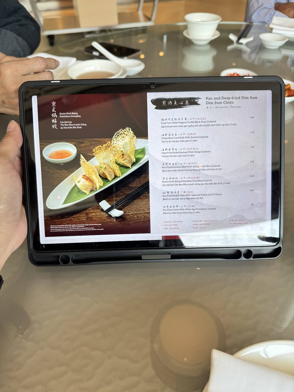 Menu at Yu Chu - Chinese Restaurant, Ho Chi Minh City, JW Marriott ...