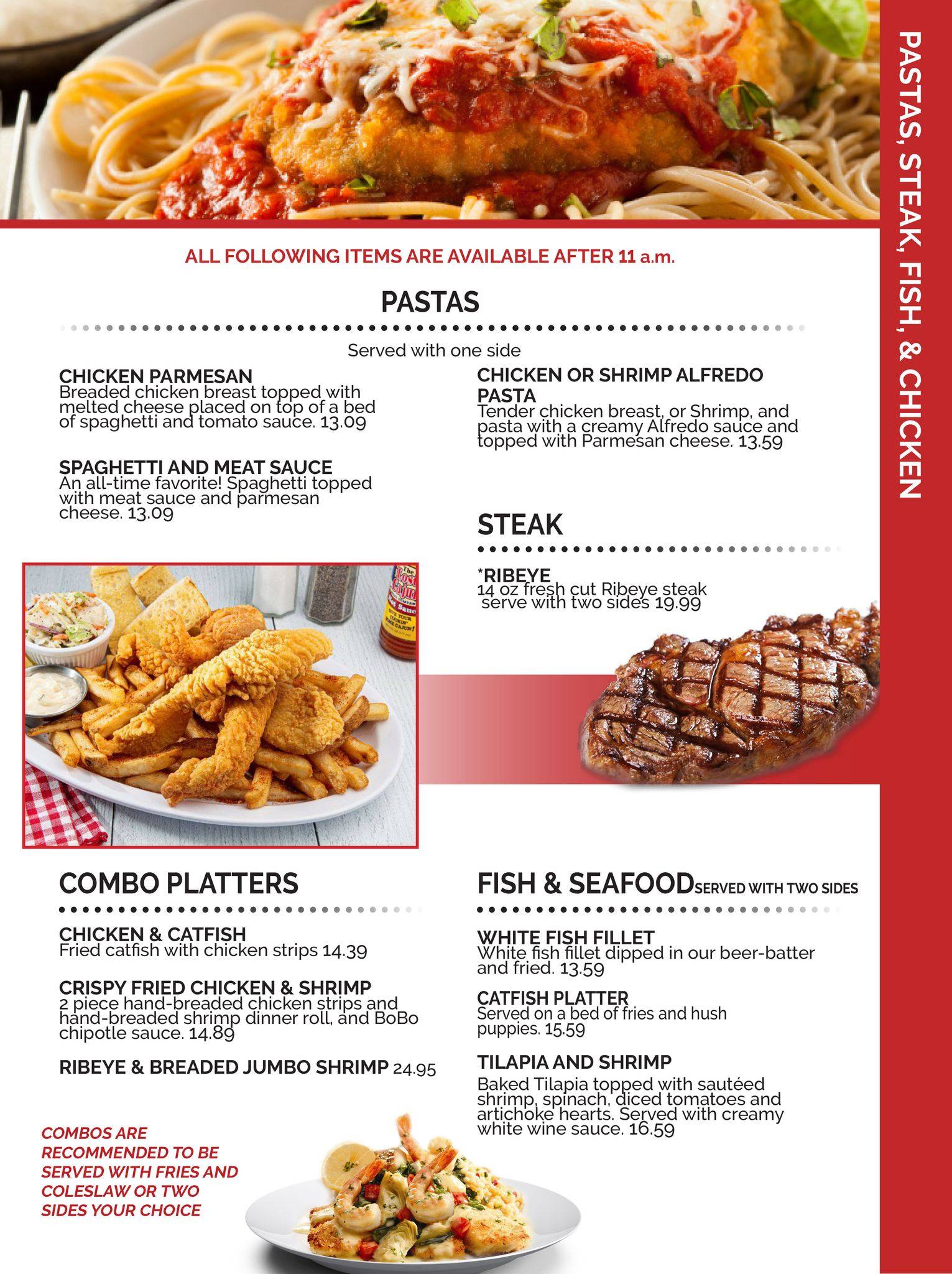 Menu at brothers restaurant, Rapids City