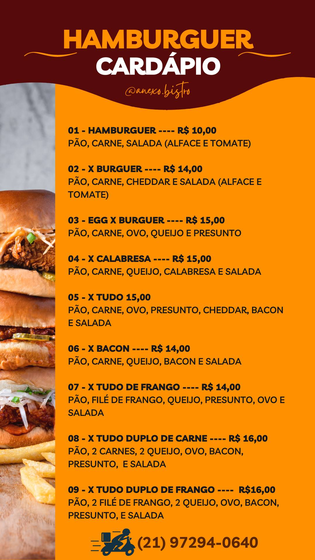 Menu em Restaurante Anexo Bistrô Maricá, Maricá