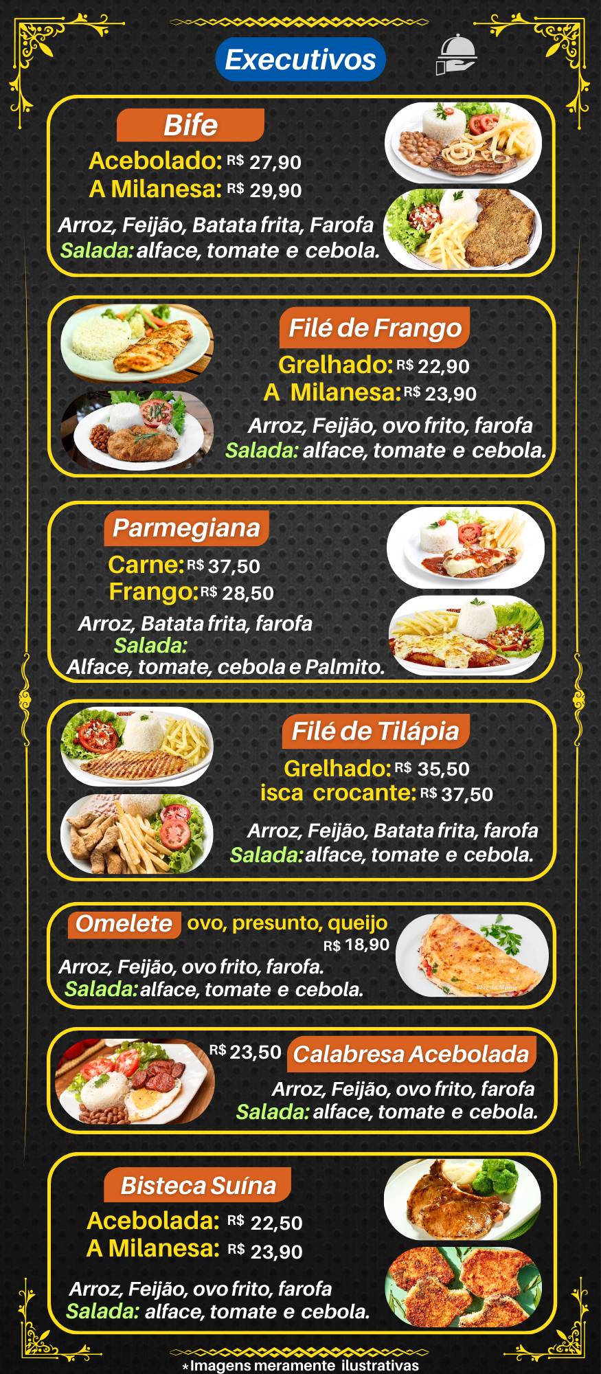 Menu em Restaurante Mais Sabor, Guararapes