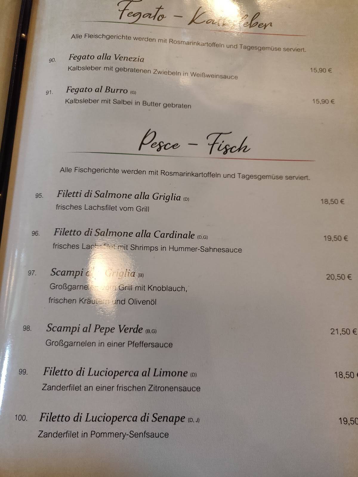 Speisekarte von Ristorante Il Teatro restaurant, Neustadt in Sachsen