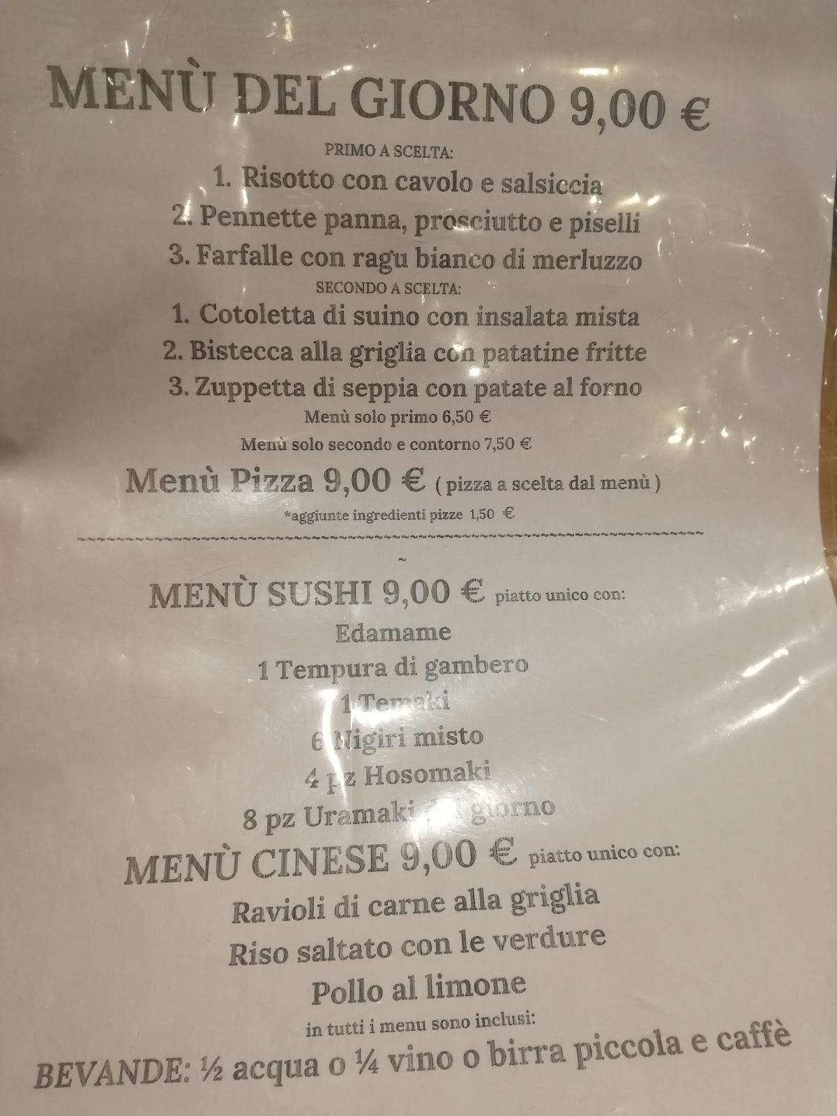 Menu da Ristorante La Roccia, Milano, Via Camillo Ugoni