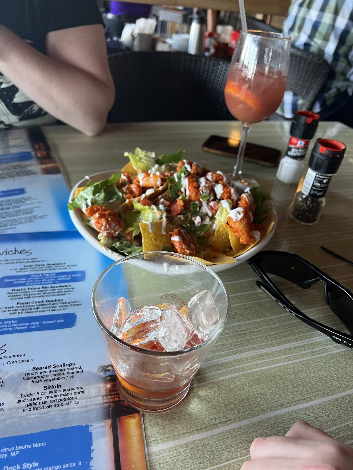 Menu at River Rocks pub & bar, Melbourne, south US-1