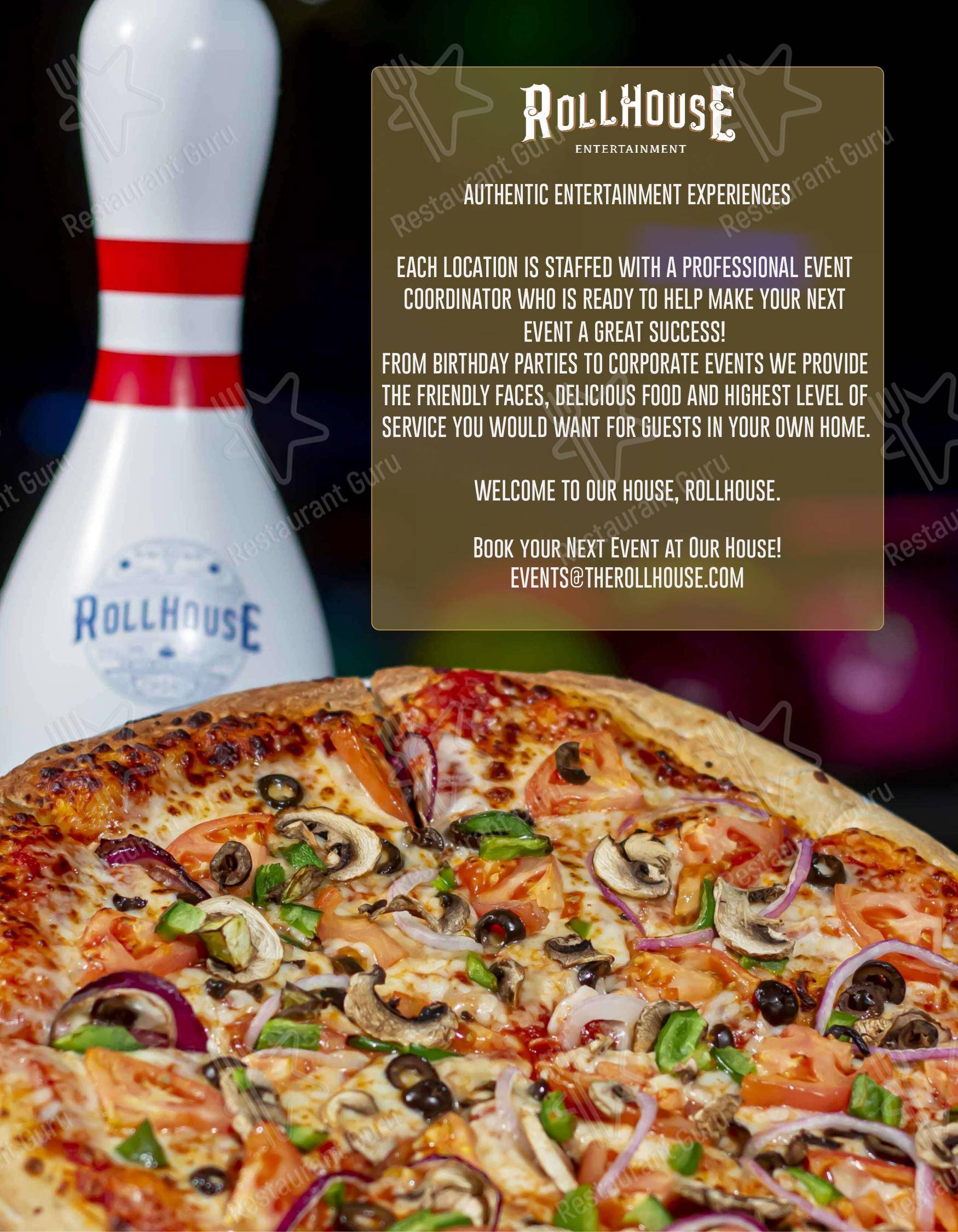 Menu at RollHouse Solon pub & bar, Solon