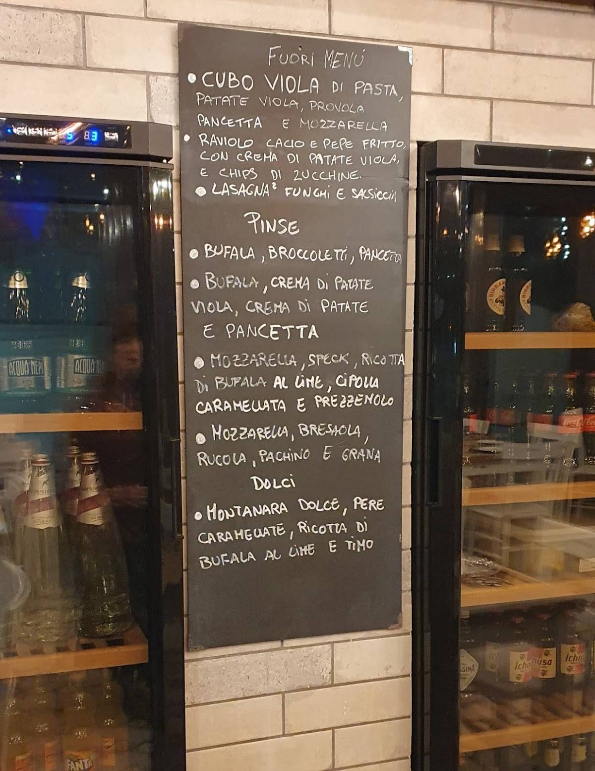 Menu da I Tre Grilli Pinseria ristorante, Roma