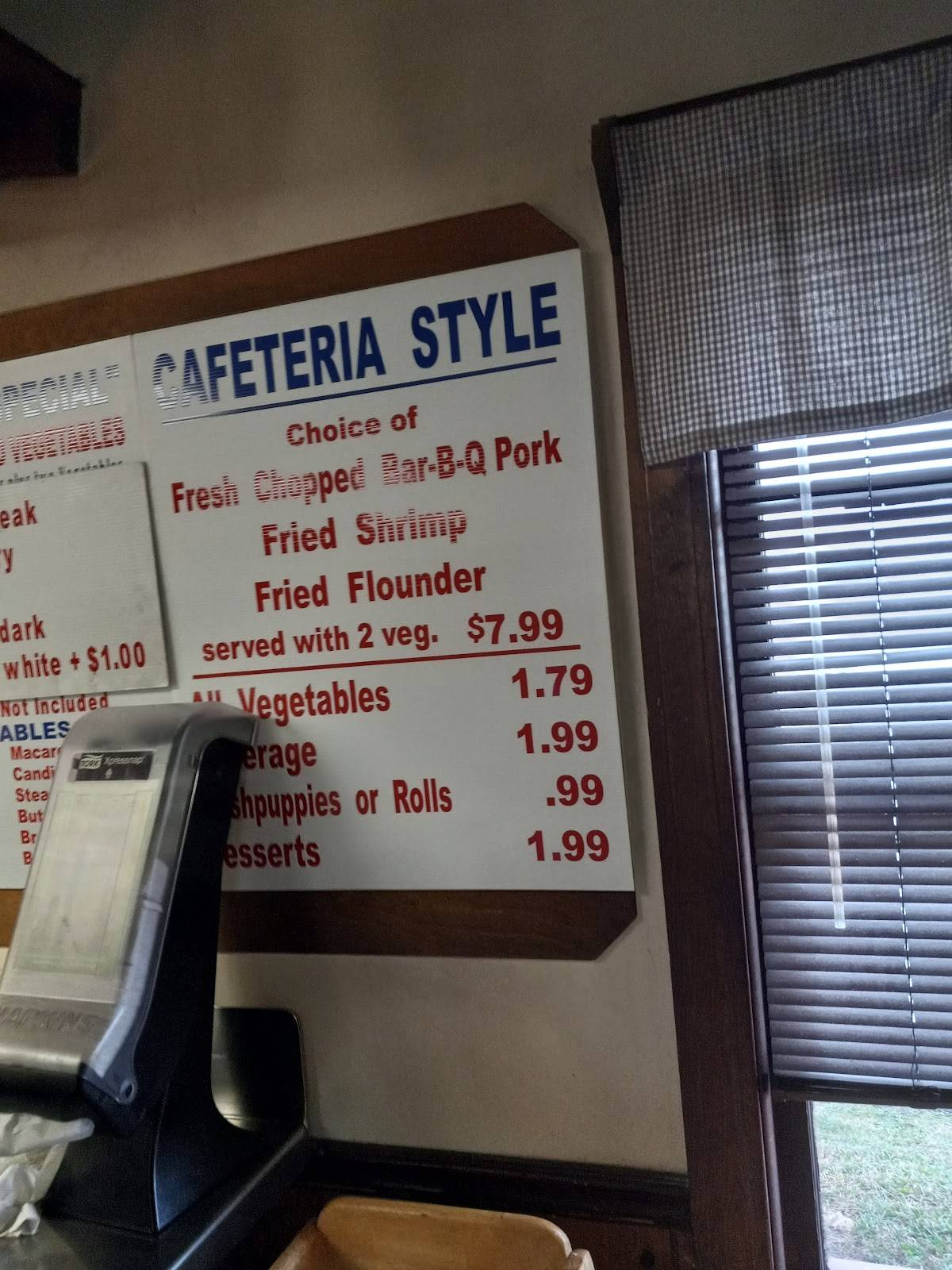 Menu at Ron's Barn Barbecue & Seafood, Sanford
