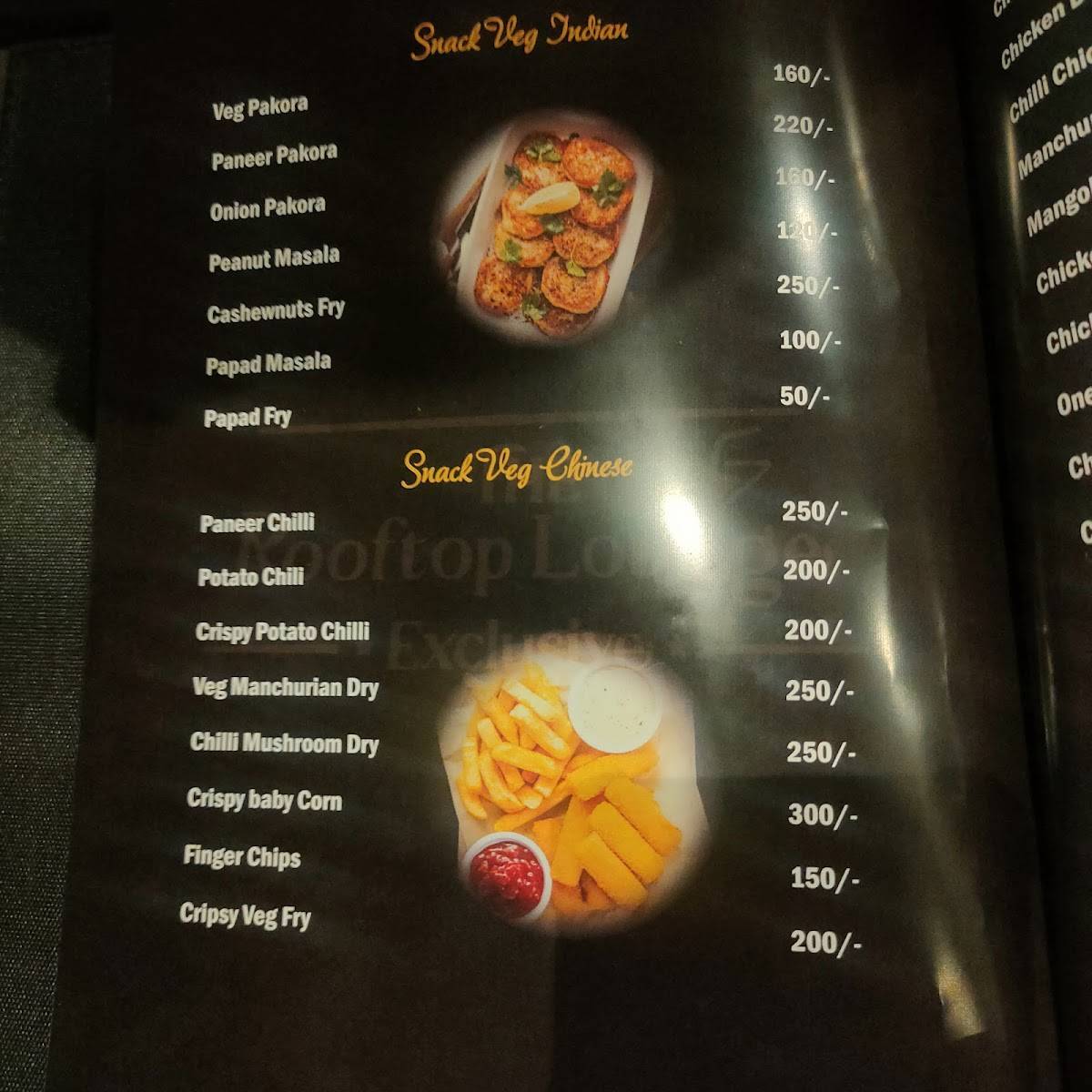 Menu at Roof Top Lounge Laitumkhrah, Shillong
