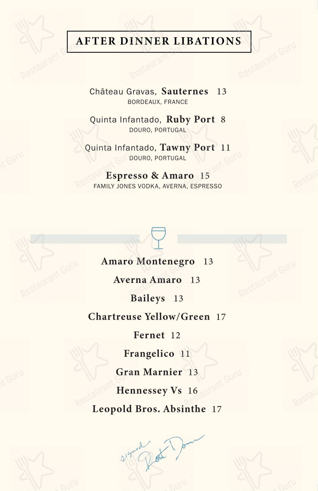 Menu at Root Down restaurant, Denver, W 33rd Ave