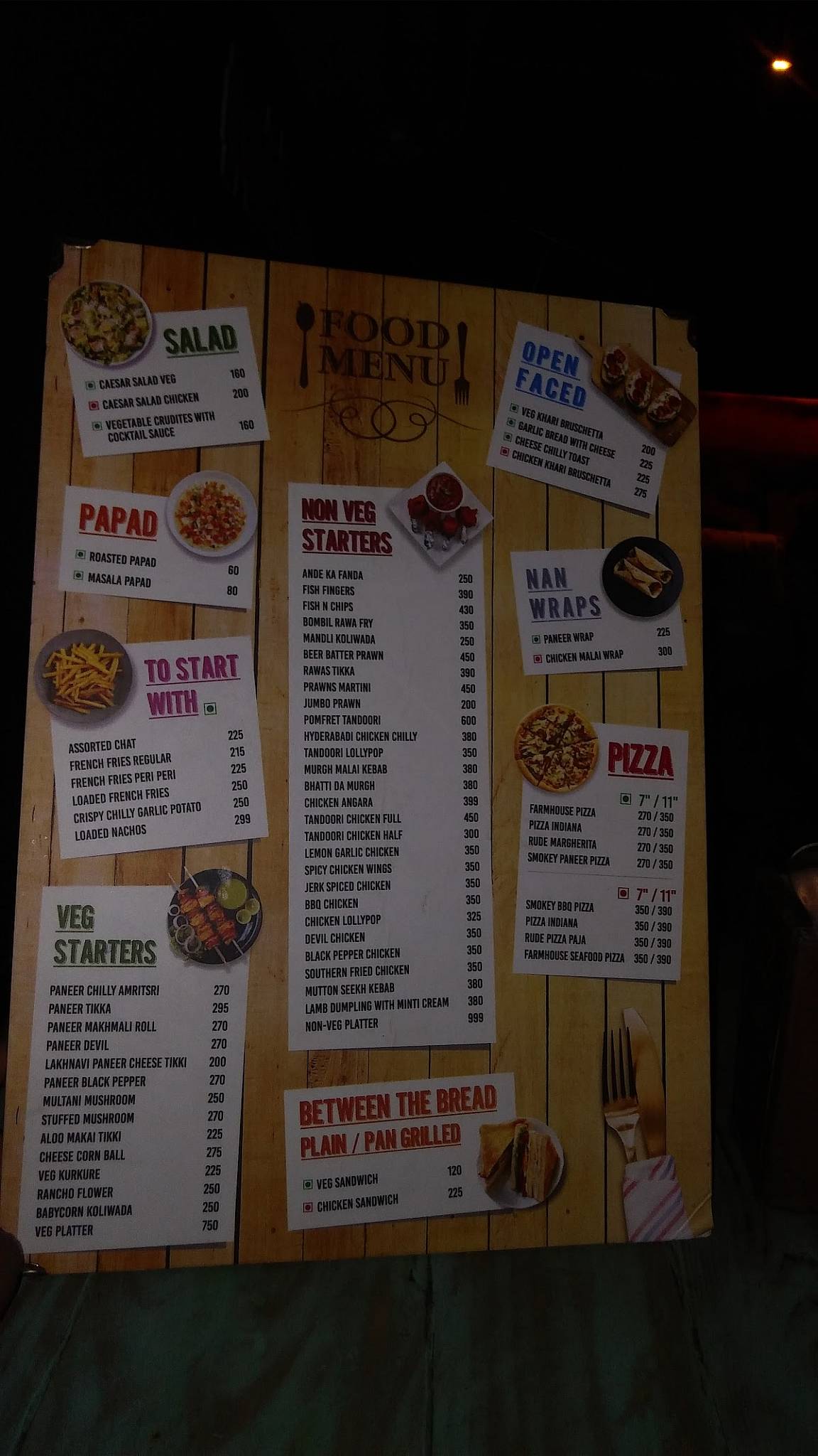 Menu at Rude Lounge Belapur, Navi Mumbai, Plot No. 52
