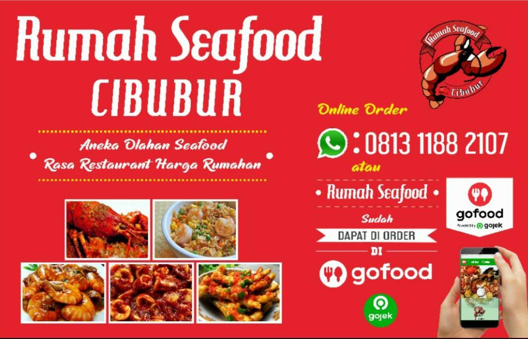 Menu at Rumah Seafood Cibubur restaurant, East Jakarta