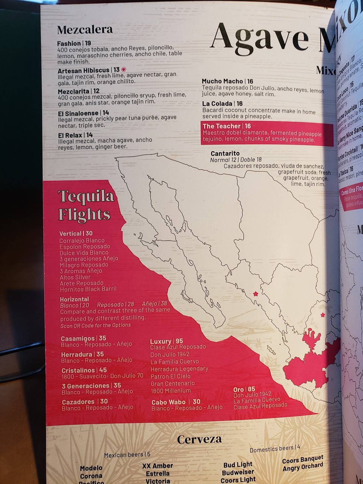 Menu at Rumbo 52 Cocina & Cantina restaurant, Longmont