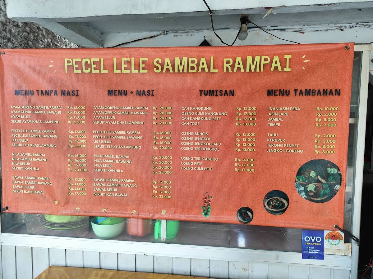Menu at SAMBAL RAMPAI CABANG KAPUK restaurant, West Jakarta