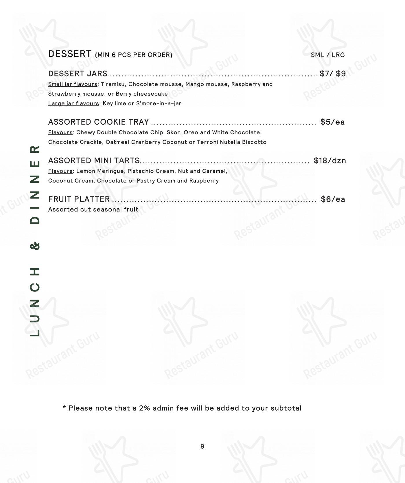 Menu at STOCK T.C Grocer pub & bar, Toronto
