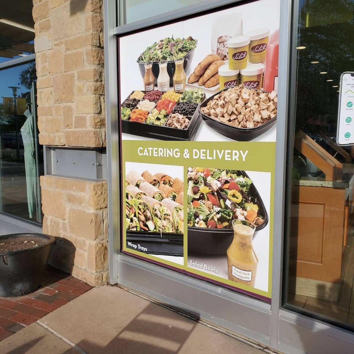 Menu at Salata restaurant, Austin