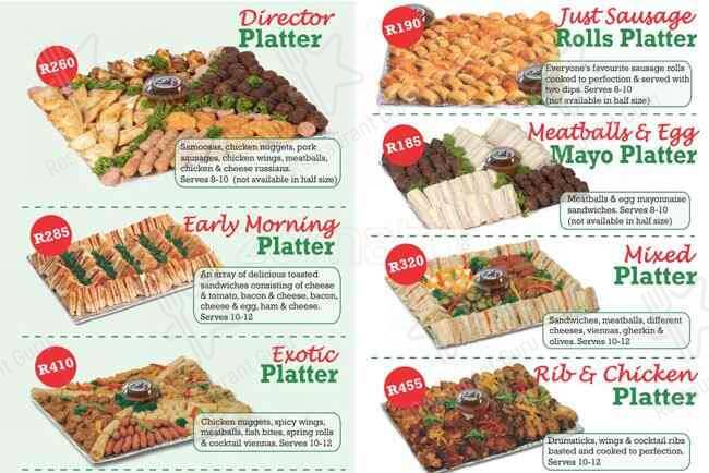 Carta de Sandwich Baron, Roodepoort, Westgate Shopping Centre
