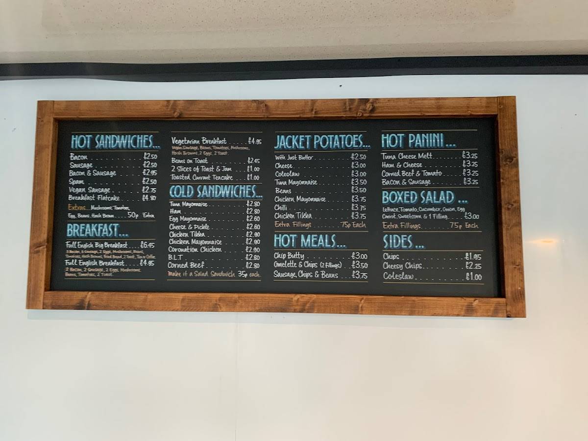 Menu at Sandwich Perfection fast food, Bradford