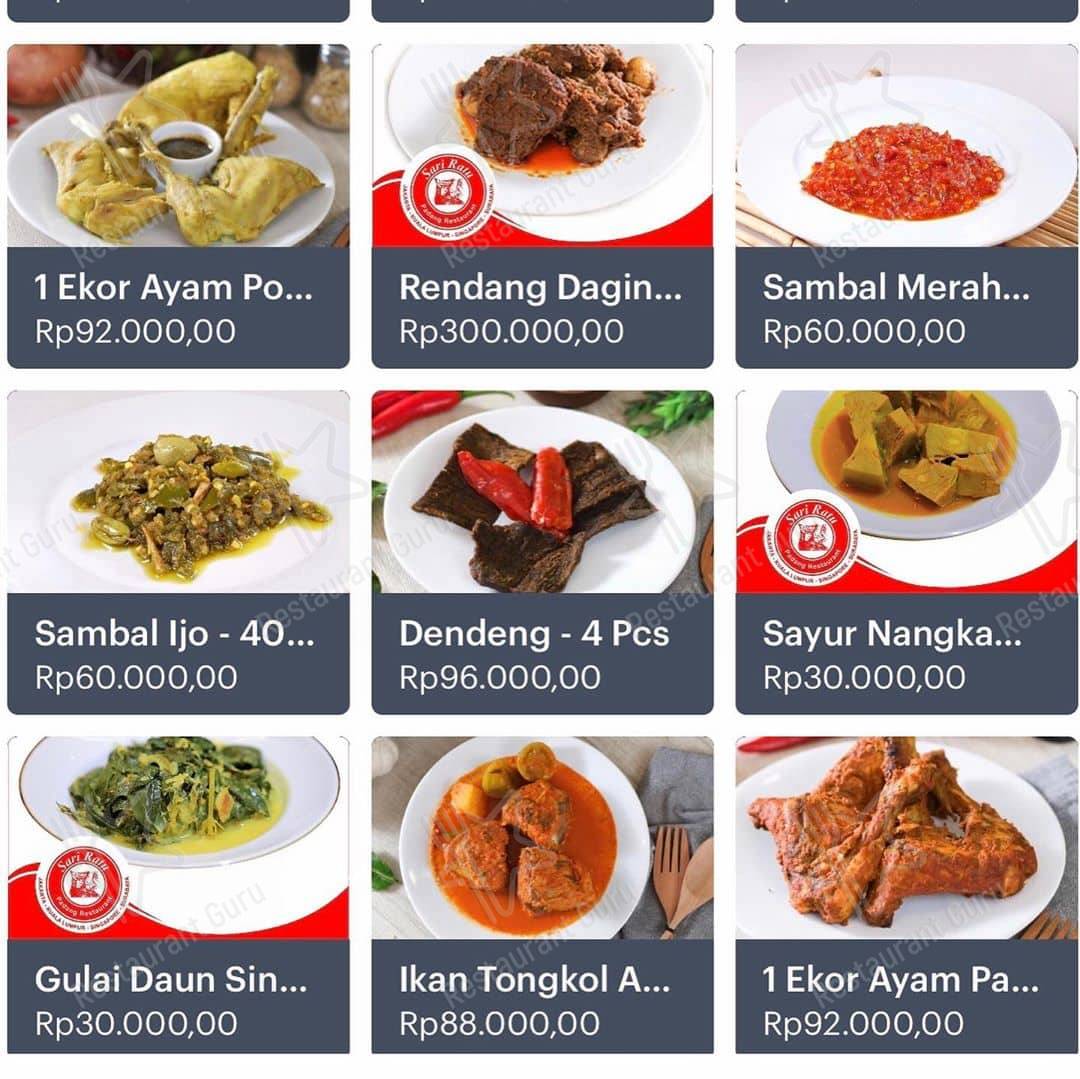 Menu at Restaurant Padang Sari Ratu (Plaza Indonesia), Jakarta, Plaza ...