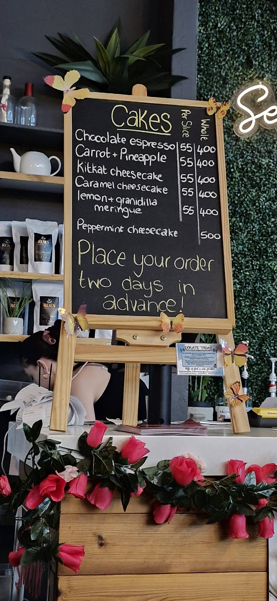 Menu at Seven Seeds Coffee Shop, Pinetown