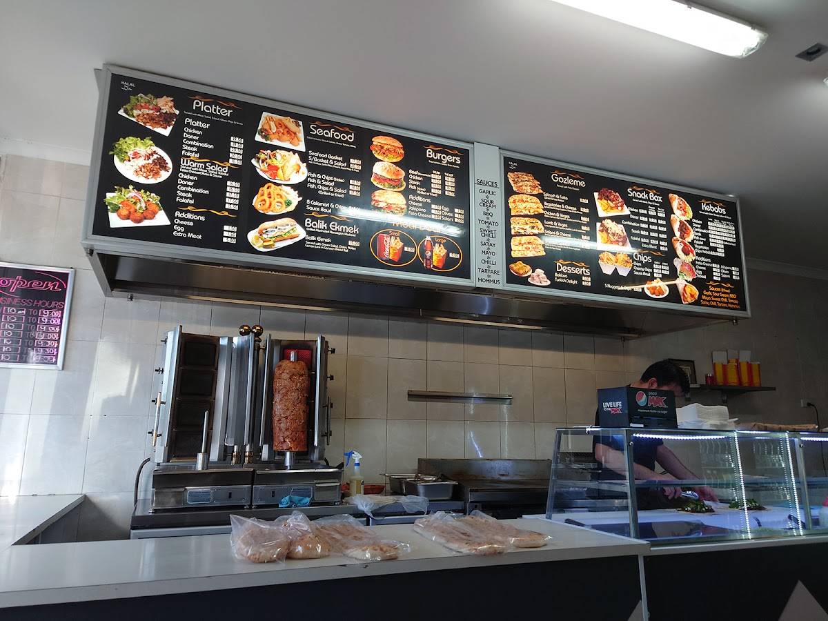 Menu at Shenton Kebabs Turkish Bakery, Shenton Park, 159 Onslow Rd