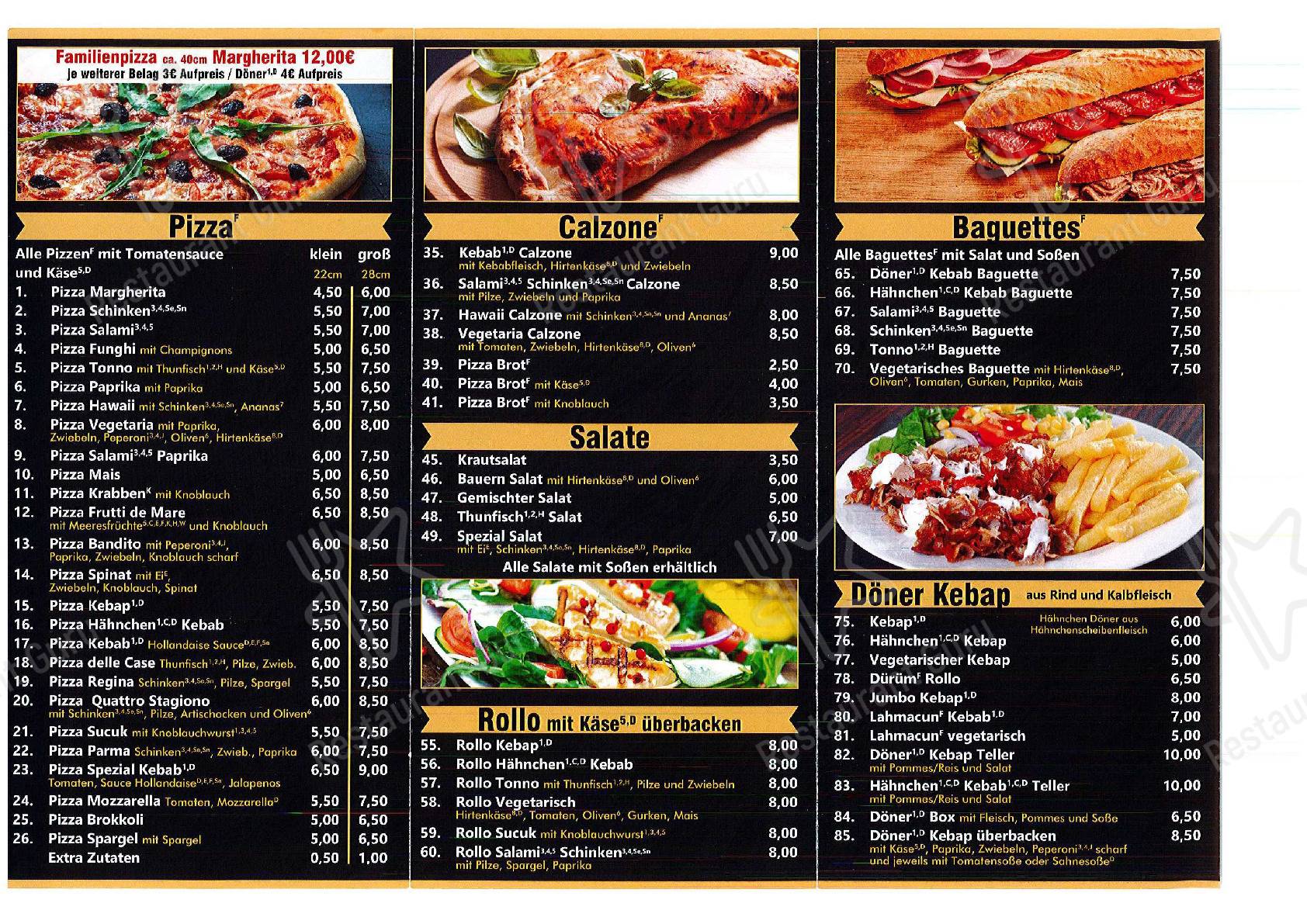 Speisekarte von Side Grill pub & Bar, Cloppenburg