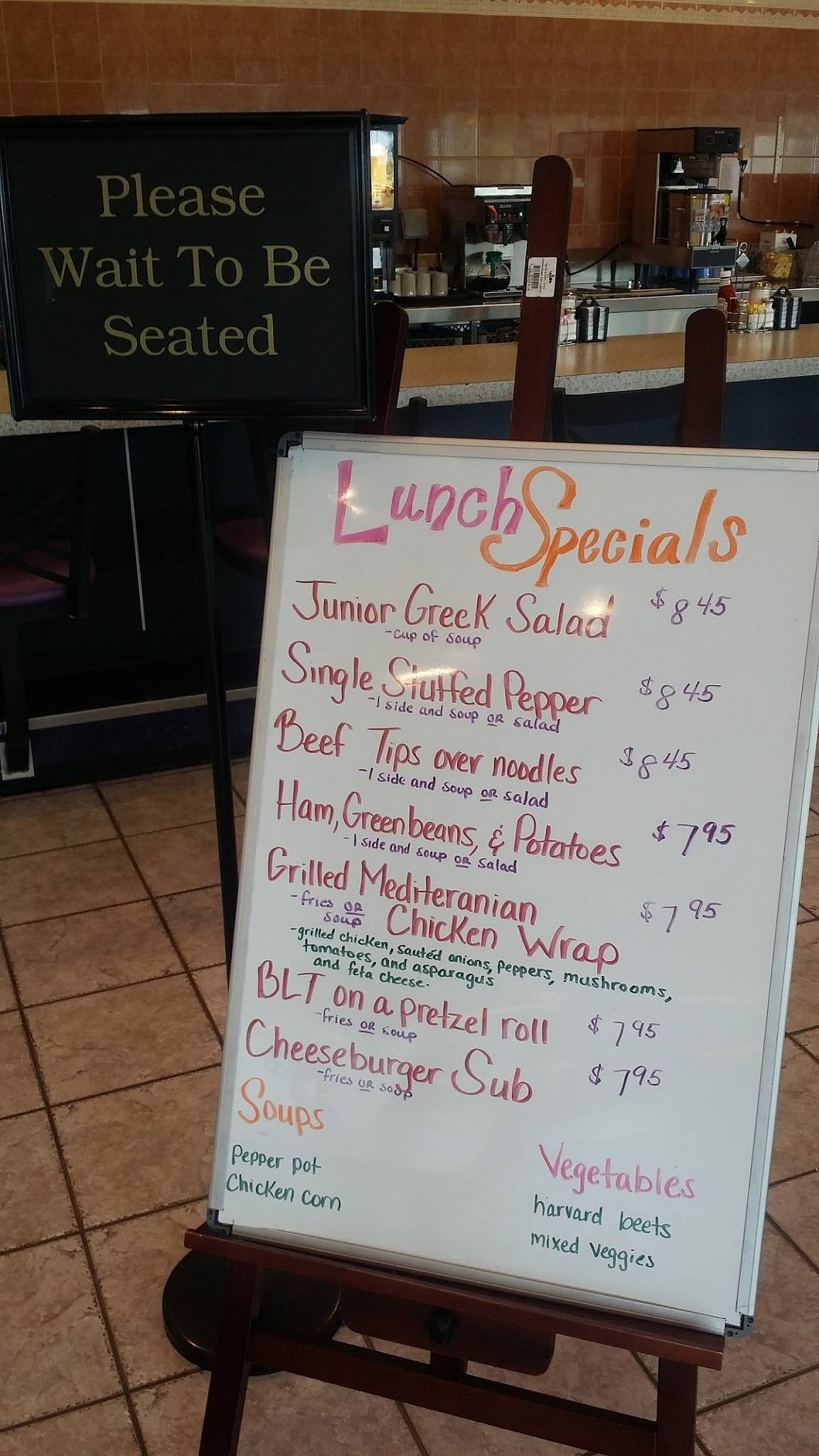 Menu at Silver Spring Diner restaurant, Mechanicsburg