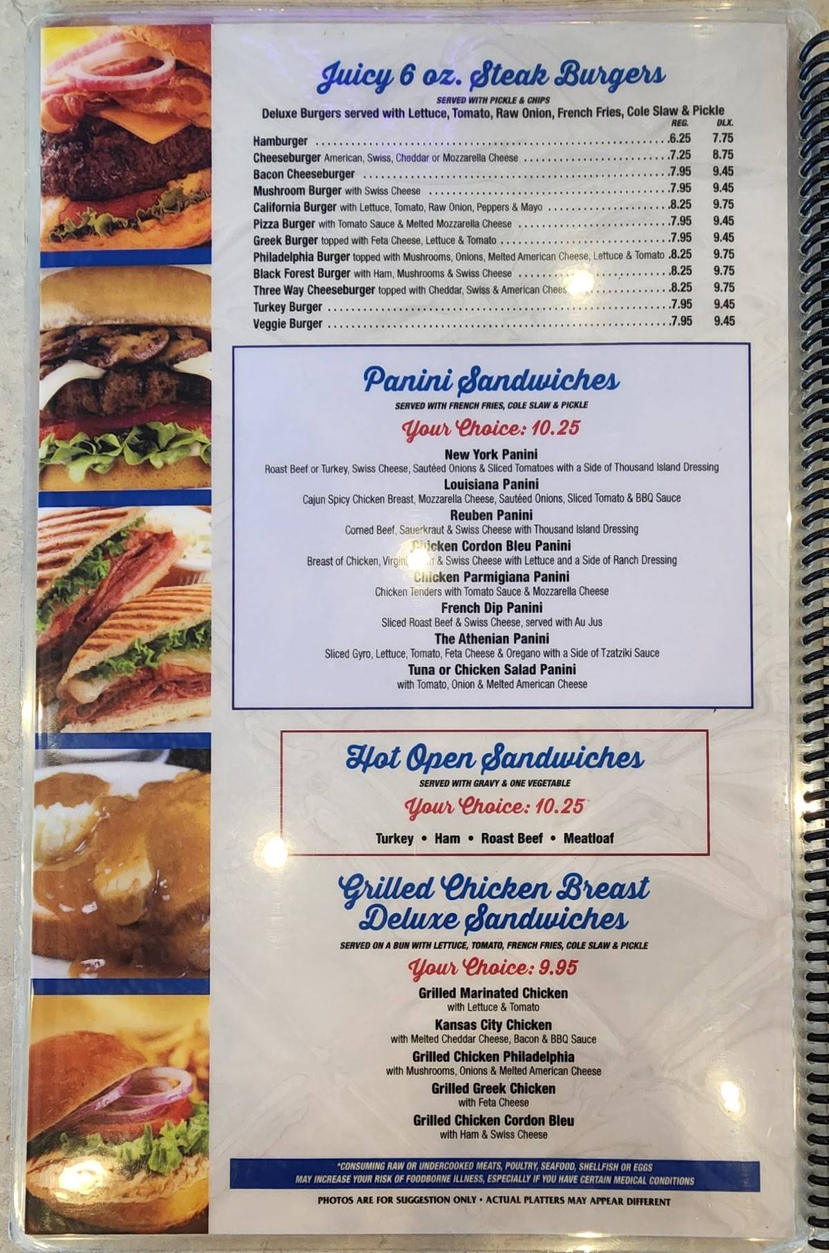 Menu at Silver Spring Diner restaurant, Mechanicsburg