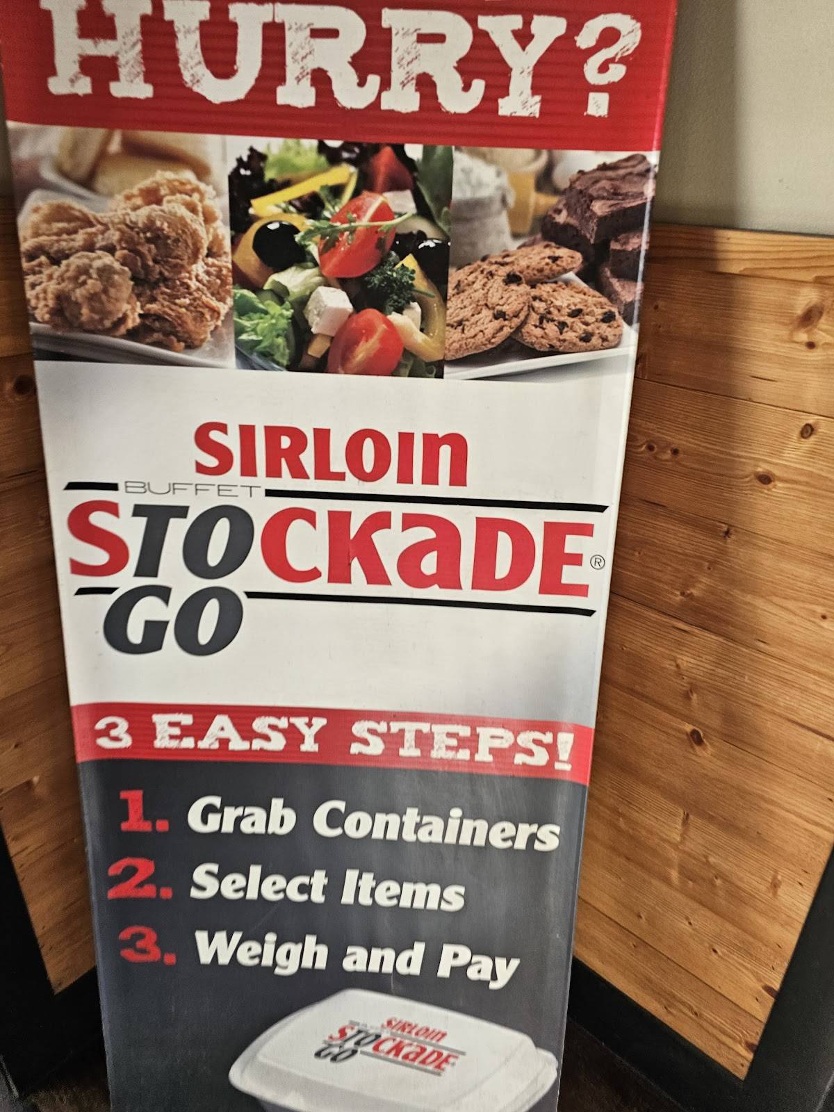 Menu at Sirloin Stockade steakhouse, Rolla