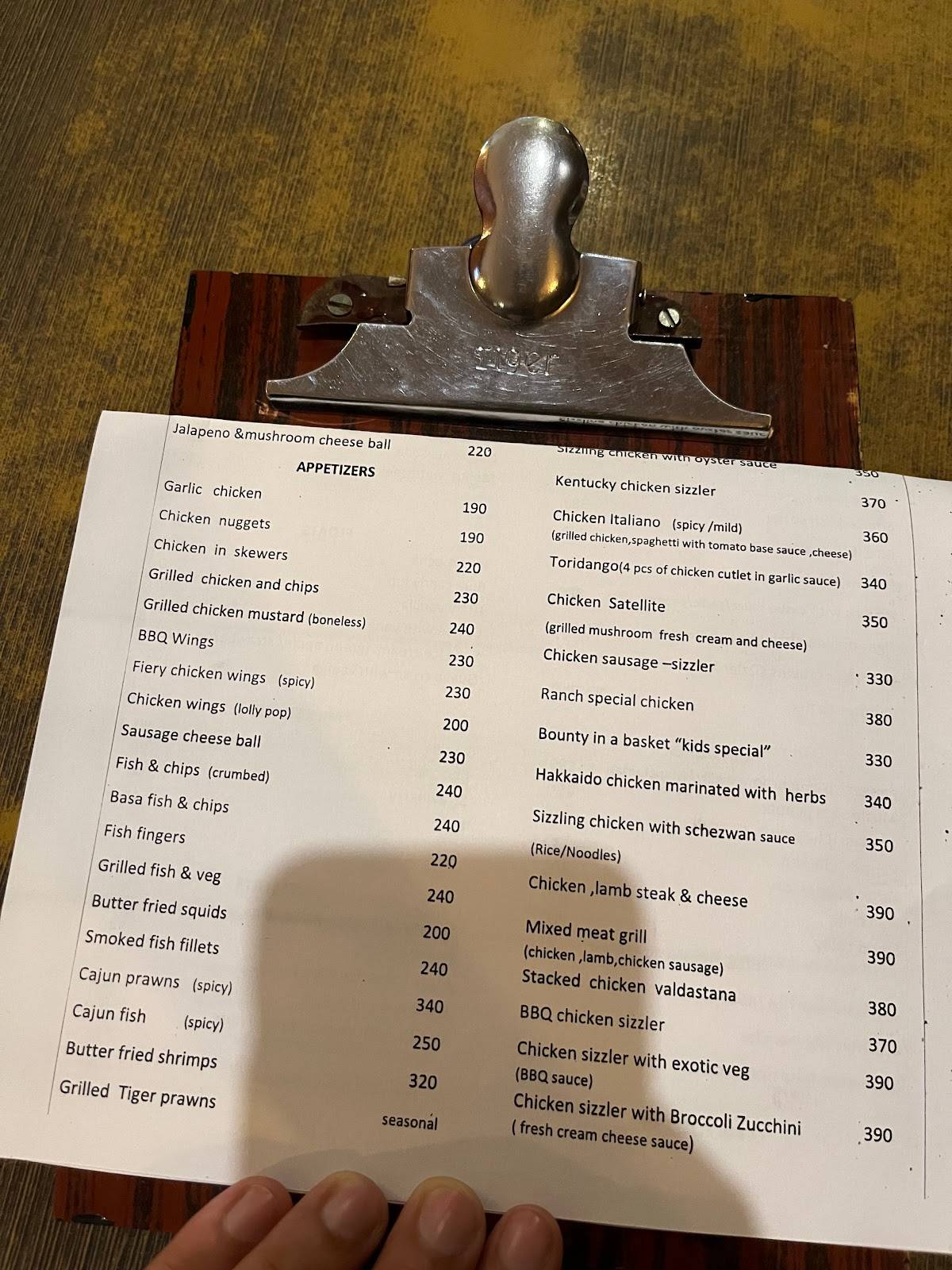 Menu at Sizzler Ranch Lal Bagh, Mangaluru, Ground Floor