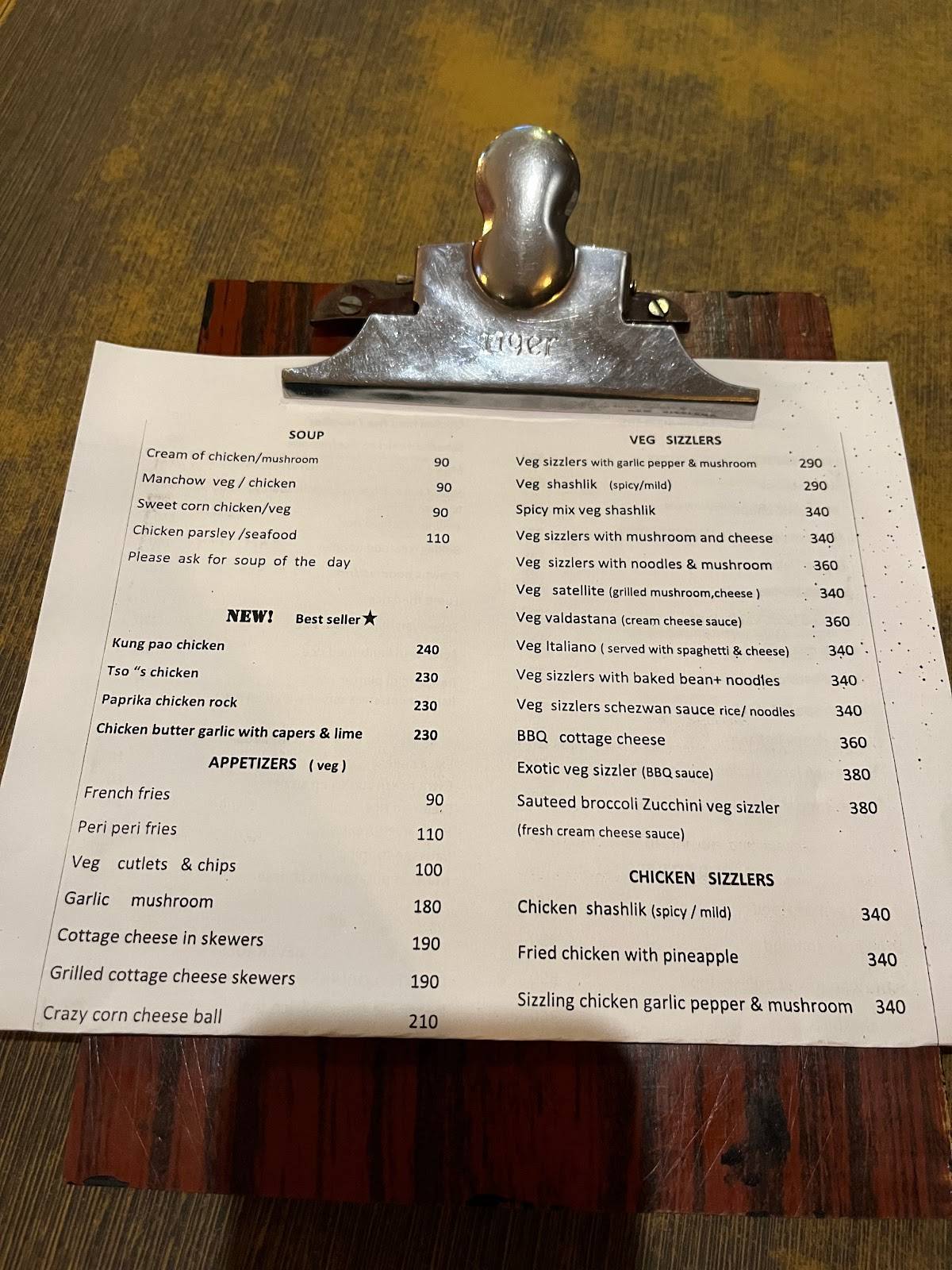 Menu at Sizzler Ranch Lal Bagh, Mangaluru, Ground Floor