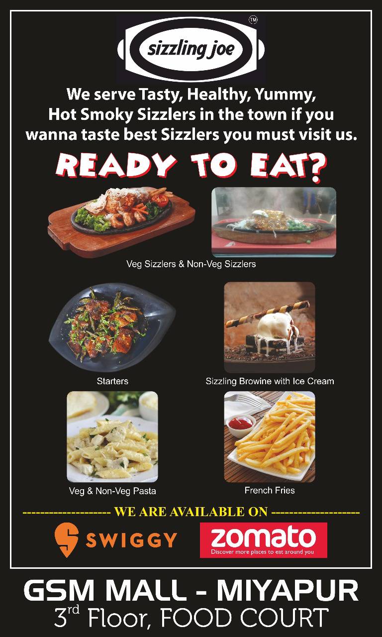 Menu at Sizzling Joe, Hyderabad, Sizzling Joe