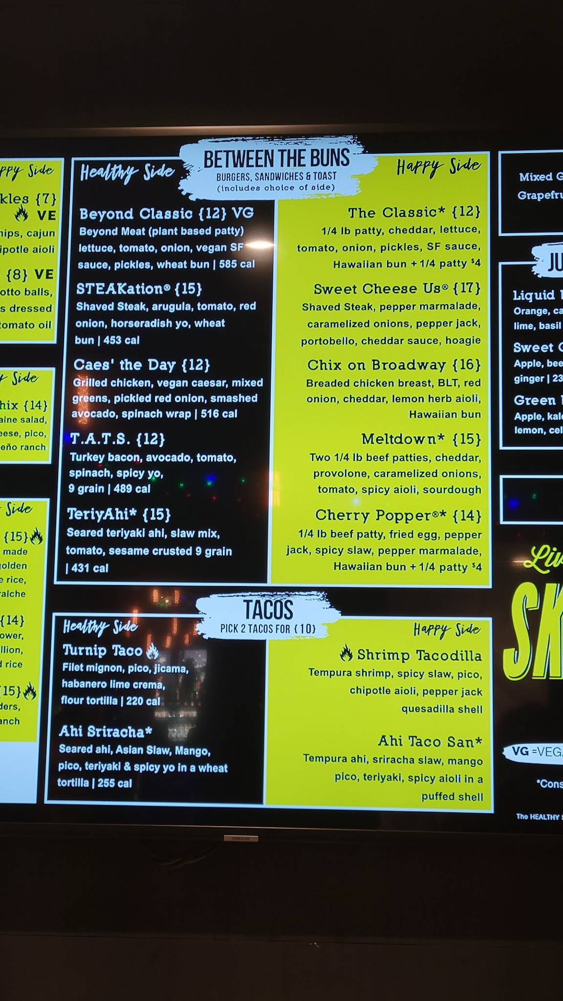Menu at SkinnyFATS @ HallPass restaurant, Salt Lake City